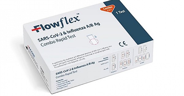 Acon FlowFlex SARS-Cov-2 & Influenza A/B Ag Combo Rapid Test 10 τεμ